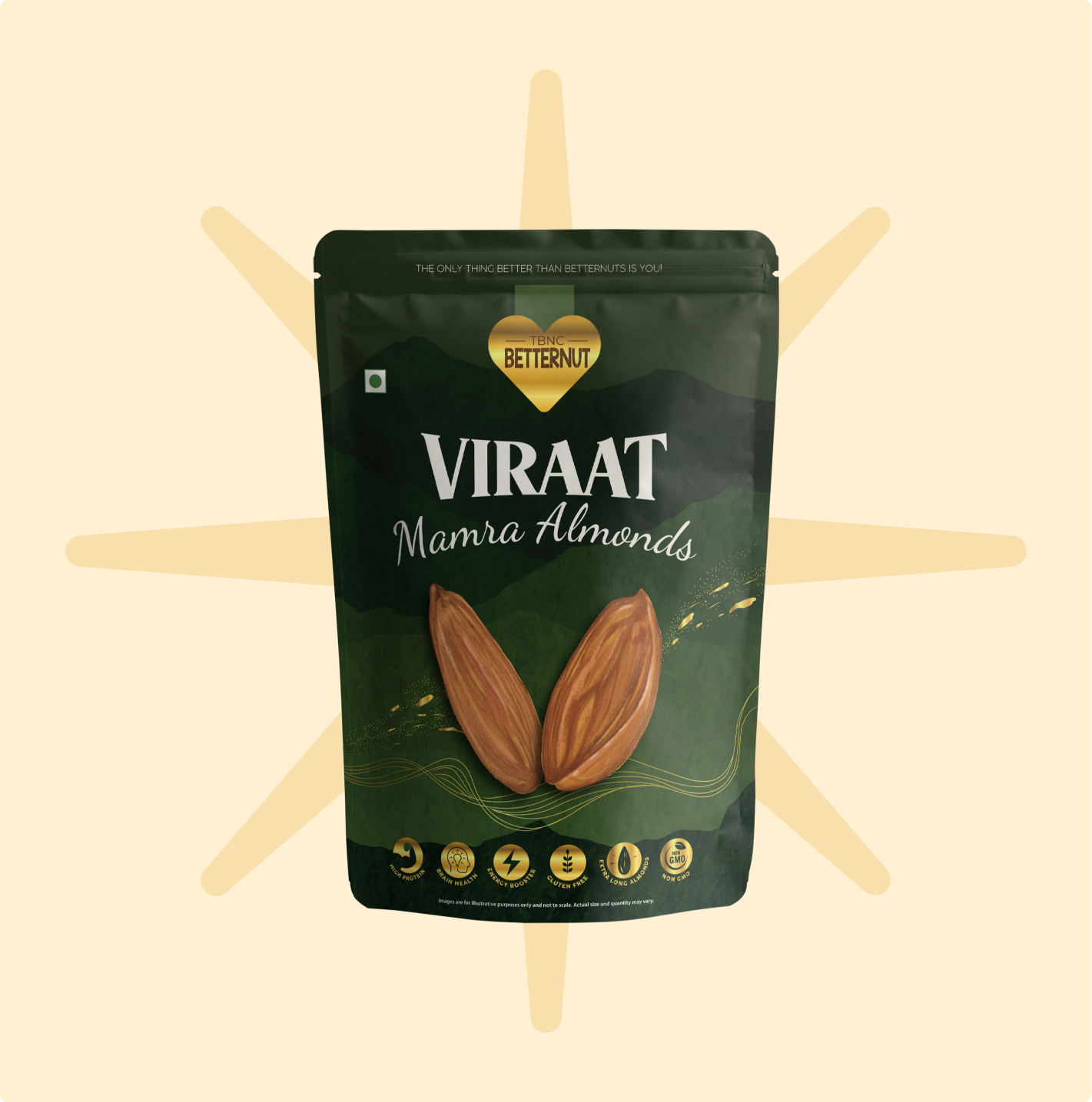 Viraat Mamra Almonds (Badaam) – The Betternut Co